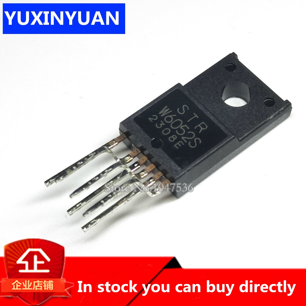 5ชิ้น/ล็อตSTRW6052S TO220F-6 W6052S TO-220F STRW6052 STR-W6052S W6052 ...