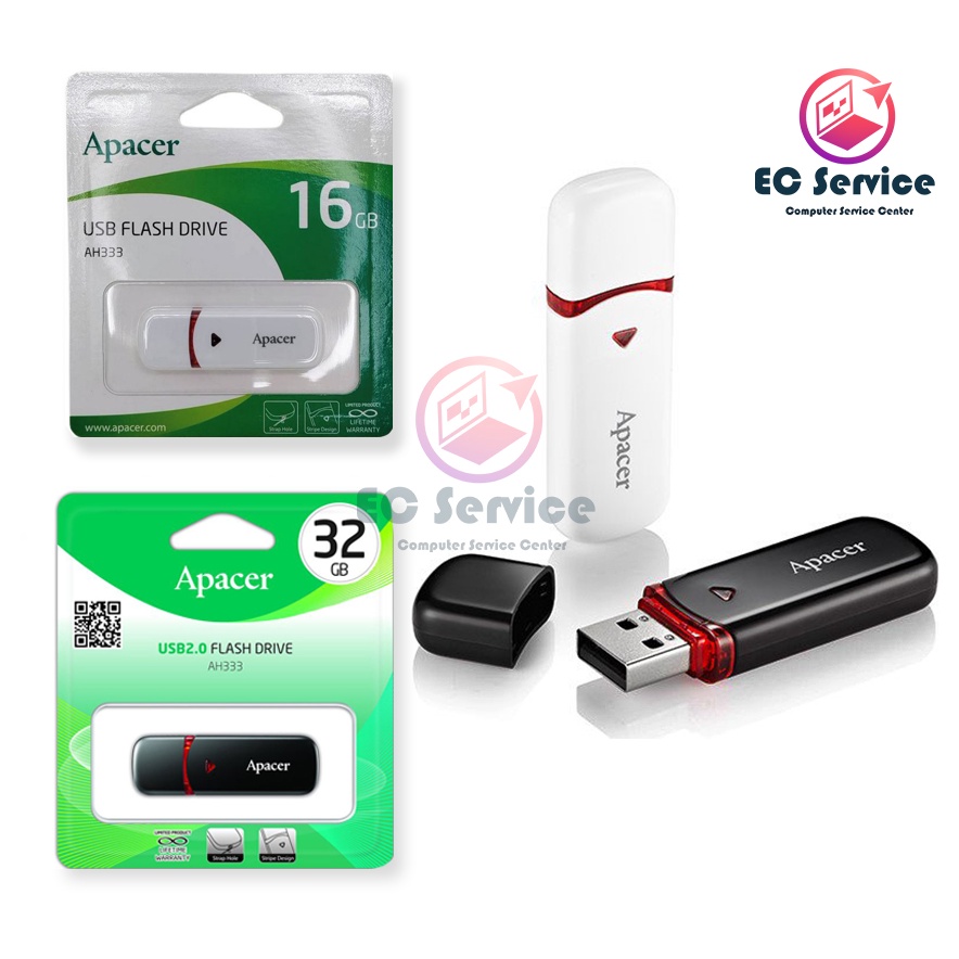 แฟรชไดร์ฟ APACER Flash Drive AH333 ขนาดความจุ GB 32 GB 64 GB จัดเก็บไฟล์งาน ภาพ เพลง หรือไฟล์ ...