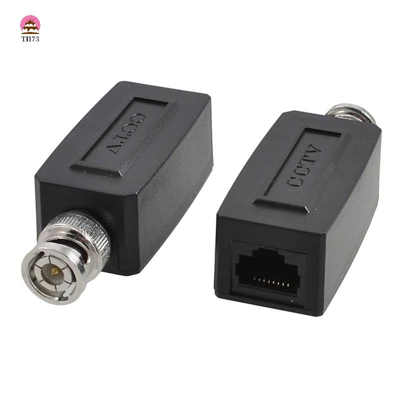 กล้องวงจรปิด Coax BNC RJ45 UTP Cat5 Active Video Balun ตัวรับส่งสัญญาณ ...