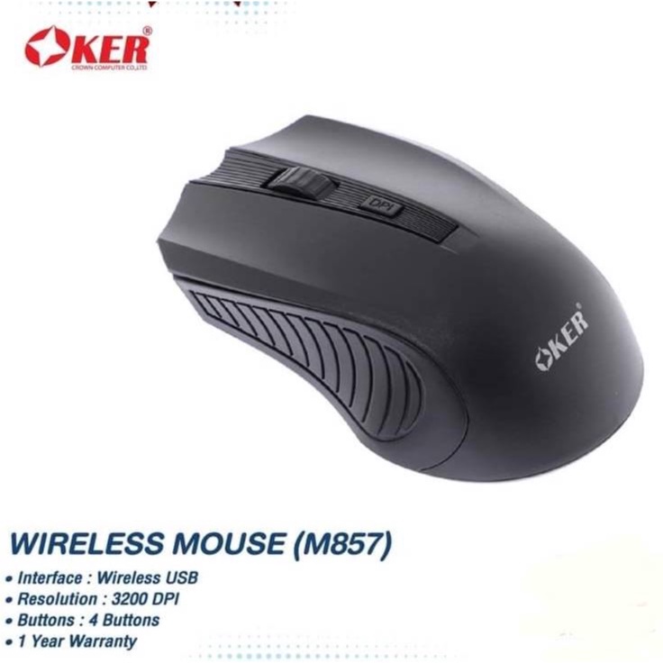 เมาส์ไร้สาย 2.4G WIRELESS MOUSE (M857) OKER เมาส์ไร้สาย รุ่น m857 | Shopee Thailand