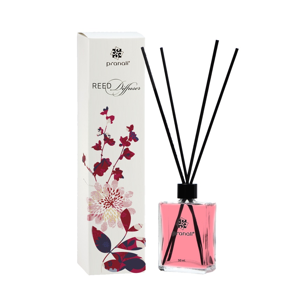 Pranali Reed Diffuser 50 ml - ก้านไม้หอมปรับอากาศ ทำให้ผ่อนคลาย หลากหลายกลิ่น | Shopee Thailand