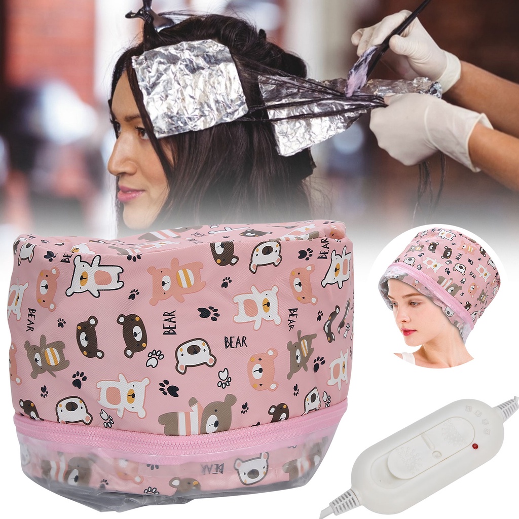 [ลดล้างสต๊อก]Thermal Hair Cap หมวกอบไอน้ําไฟฟ้า ควบคุมอุณหภูมิ 3 เกียร์ ...