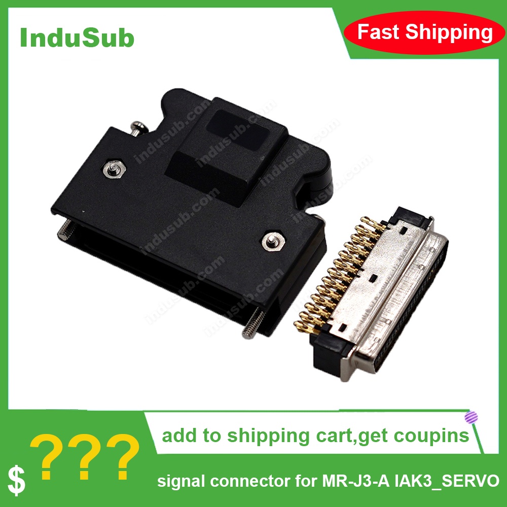 Yth MR-J3CN1 ตัวเชื่อมต่อสายเคเบิล MDR ตัวผู้ 50-Pin SCSI CN VW3M4112 ...