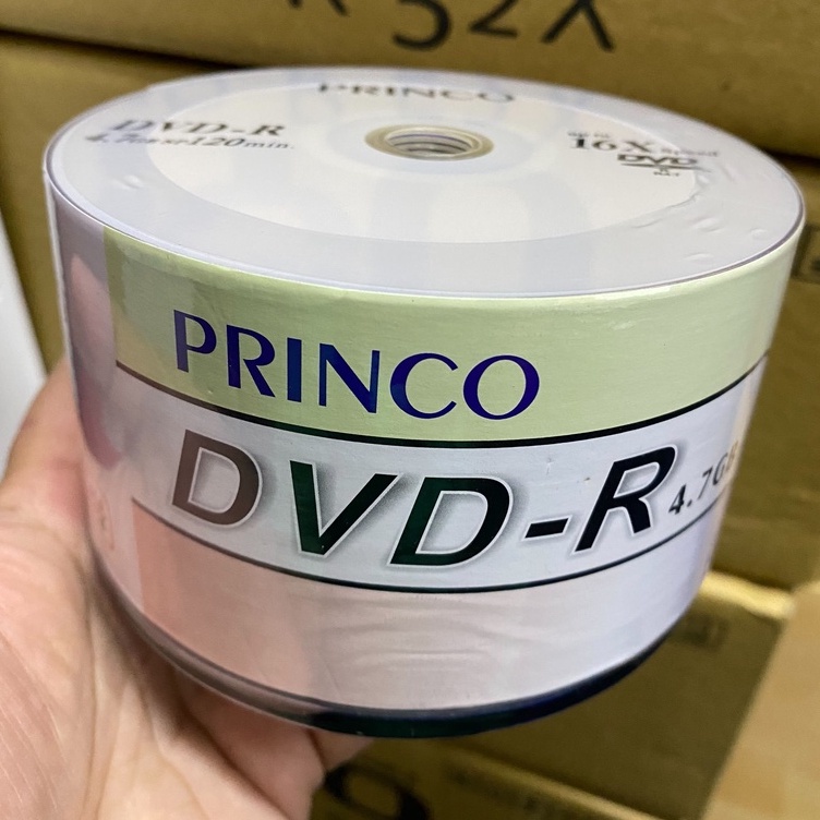 DVD-R PRINCO 4.7GB 120MIN.(50/pack) | Shopee Thailand