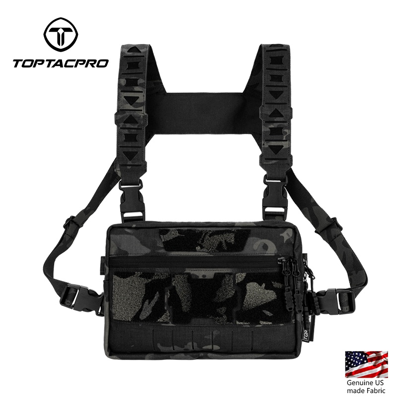 Toptacpro Tactical Front Panel Chest Rig MK3/MK4 Front Panel Pouch With ...
