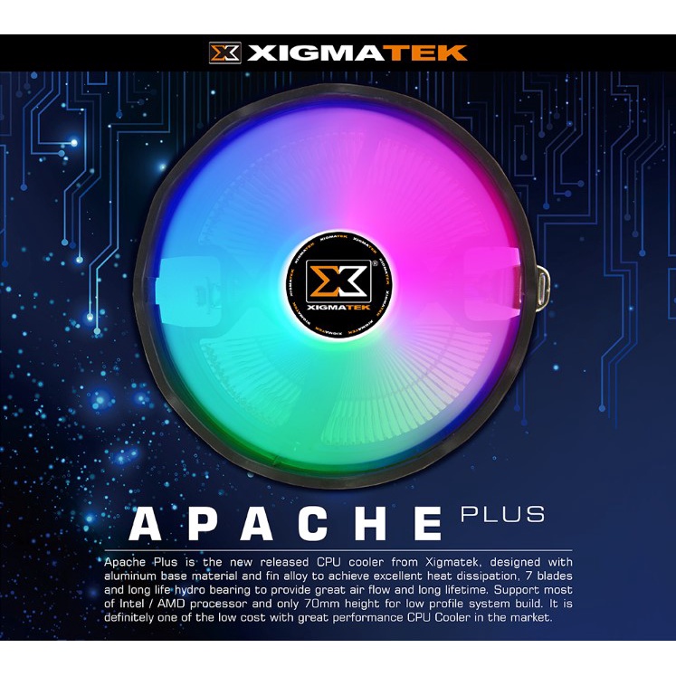 Xigmatek Apache plus RGB CPU พัดลมซิงค์ | Shopee Thailand