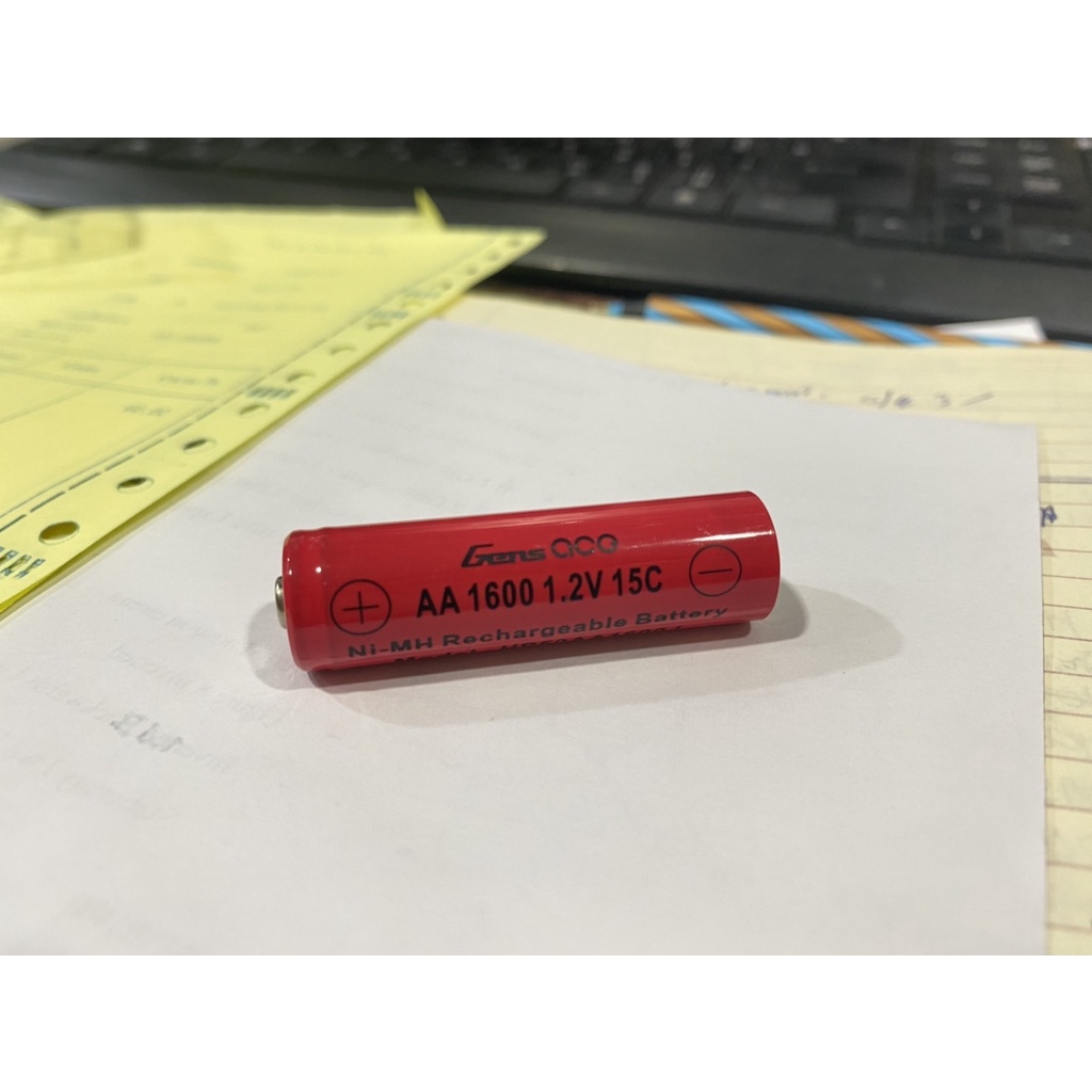 ถ่านชาร์จ Gens ace AA 1.2V 1600mAh Ni-MH rechargeable | Shopee Thailand