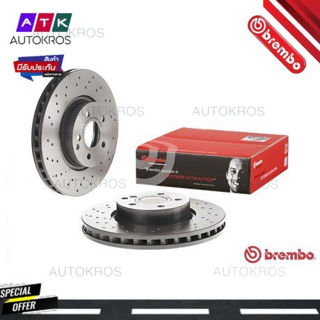 จานเบรคหน้า BENZ C-CLASS W204 C204 S204 2007-2014 E-CLASS W212 S212 ...
