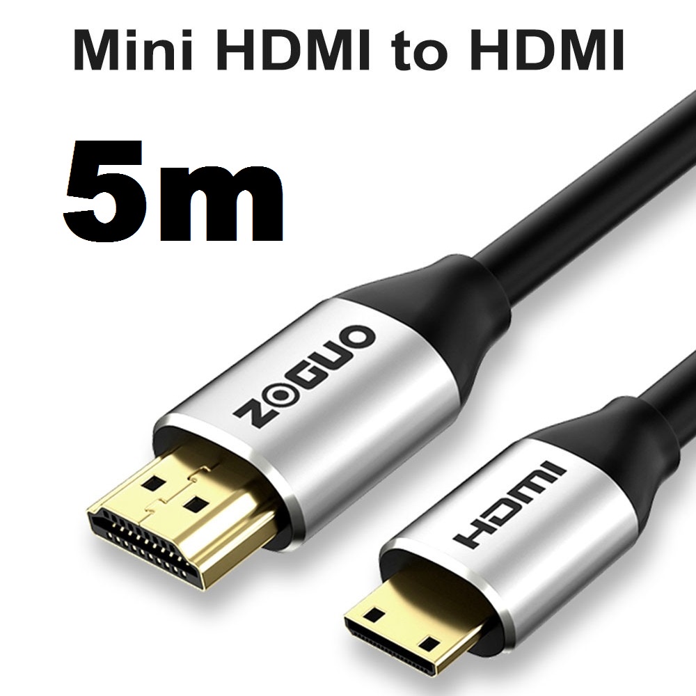 5M High Speed Mini HDMI to HDMI 2.0 Cable 4K1080P 3D for Tablet ...
