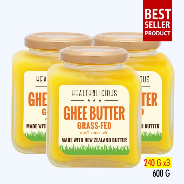 3x 240g GRASS- FED GHEE / BUTTER โกลเด้นกี (from NZ cows' butter ...