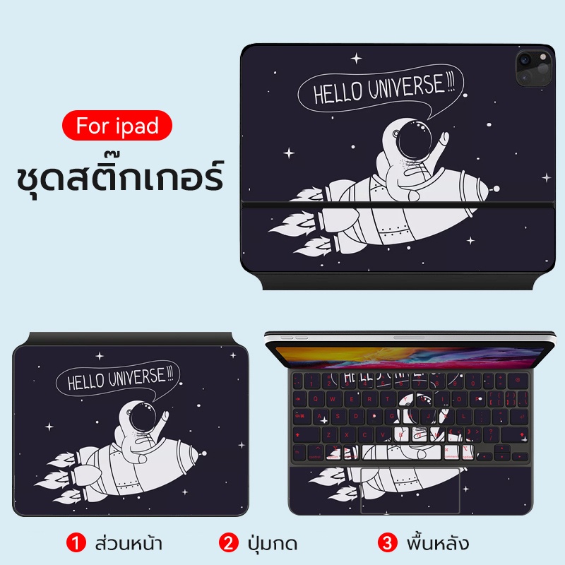 Magic Keyboard Sticker สติ๊กเกอร์แป้นพิมพ์เมจิกสำหรับ iPad Pro 11/12.9 ...