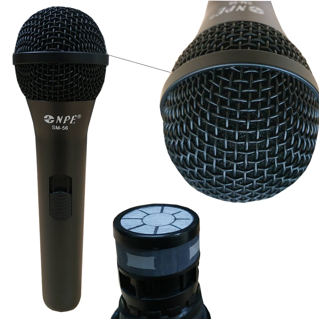 ไมค์สาย NPE รุ่น SM56 ด้ามเหล็ก วอยส์SM-56 แถมสาย | Shopee Thailand