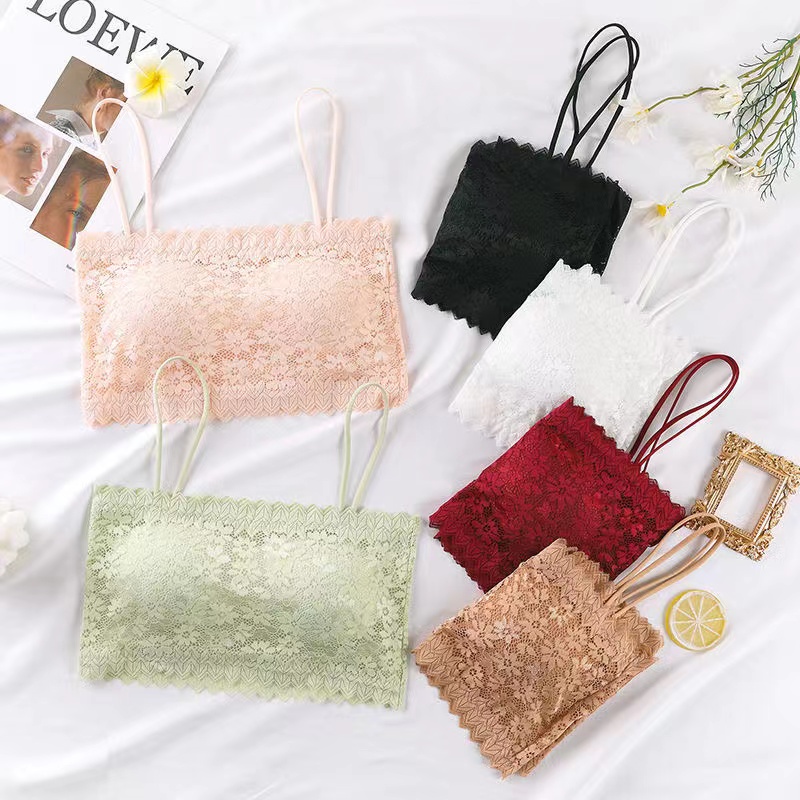 บราลูกไม้ ชุดชั้นในลูกไม้ B063 เสื้อในลูกไม้ ผ้านิ่ม ฟองน้ำในตัว ถอดออกได้ สวมใส่สบาย เสื้อชั้น ...