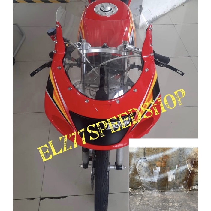 VISOR KAWASAKI NINJA RR OLD STR KAWASAKI ZX 150 KRRZX150 CLEAR ...