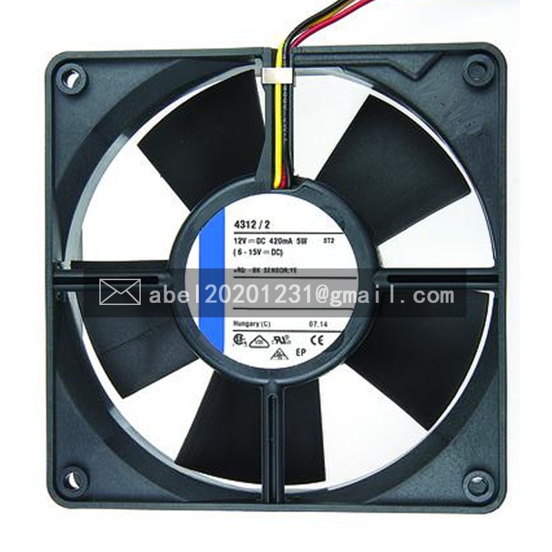 ยี่ห้อใหม่ 4312/2 12VDC ORIGINAL COOLING FAN 12032 120*120*32MM ...