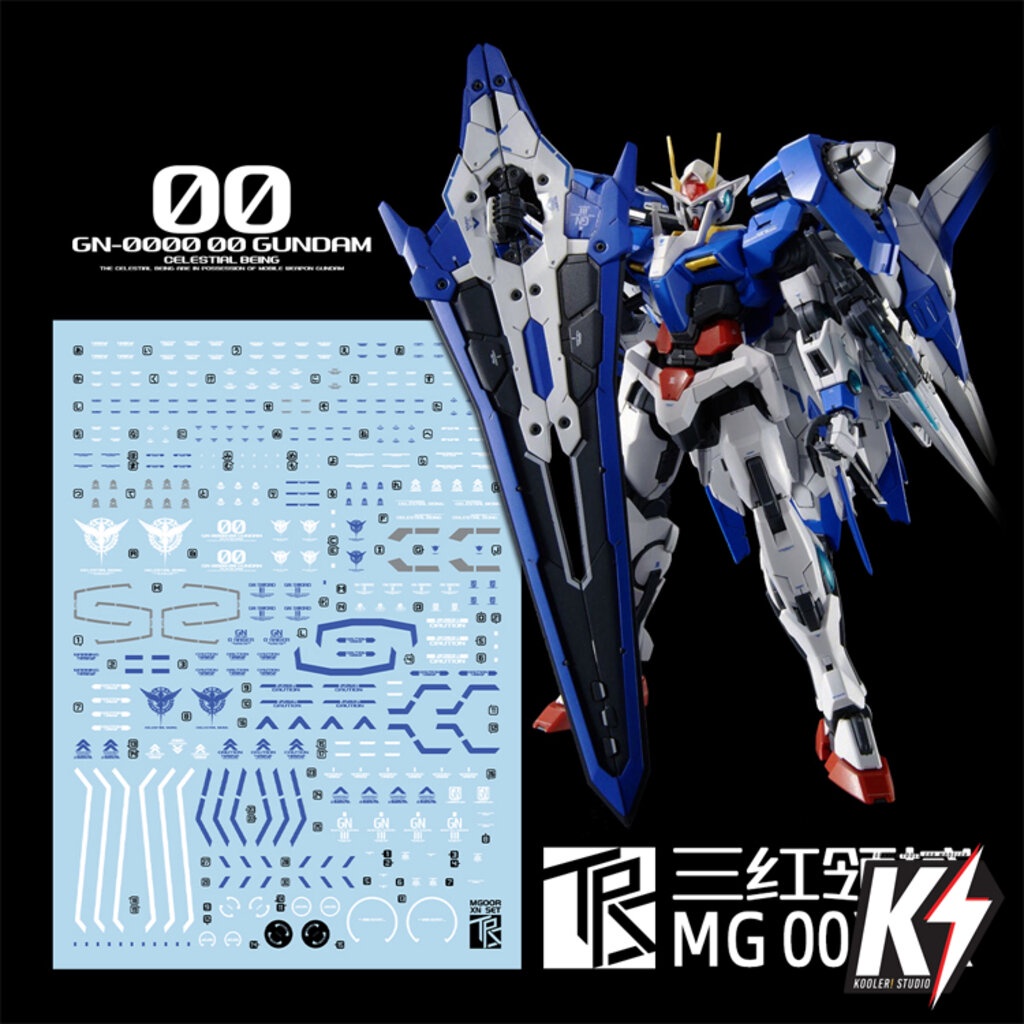 Waterdecal TRS MG 00R XN Set #ดีคอลน้ำสำหรับติดกันพลา กันดั้ม Gundam ...