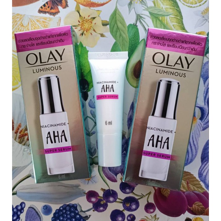 Olay Luminous Niacinamide AHA Super Serum 6ml. | Shopee Thailand