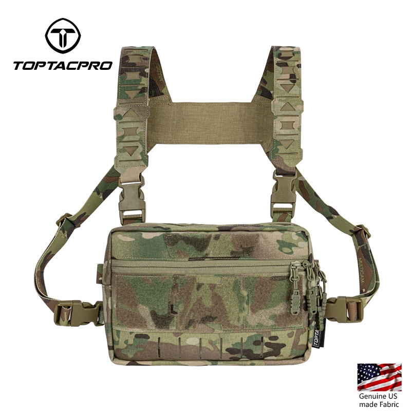 Toptacpro Tactical Front Panel Chest Rig MK3/MK4 Front Panel Pouch With ...