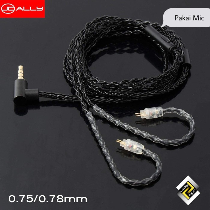 Jcally JC08S 8 Core 2 Pin สายอัพเกรดหูฟัง QDC ประเภท C 0.78 0.75 IEM ...