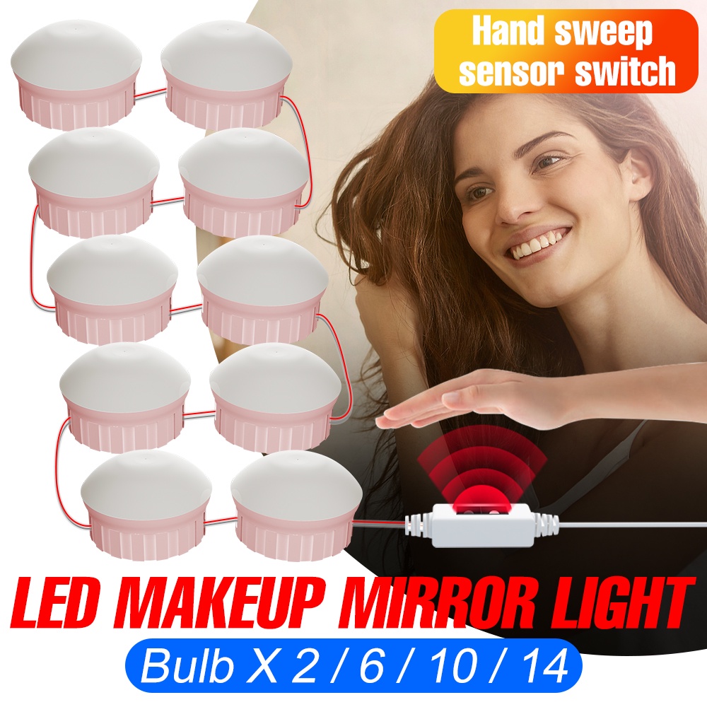 หลอดไฟ LED 5V หรี่แสงได้ ชาร์จ USB สําหรับติดกระจกแต่งหน้า ห้องน้ํา | Shopee Thailand