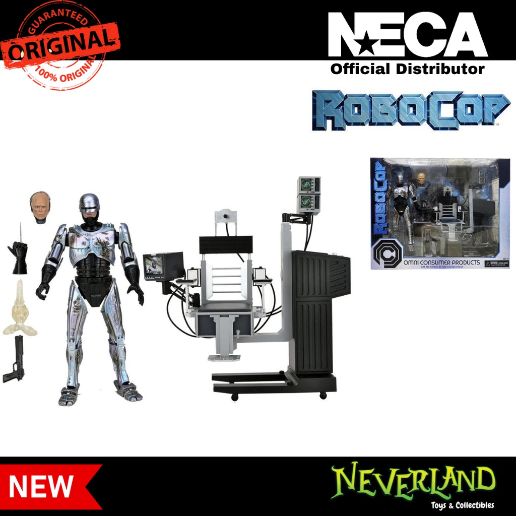 Neca RoboCop Ultimate Battle Damaged RoboCop with Chair 7 inch Scale ...