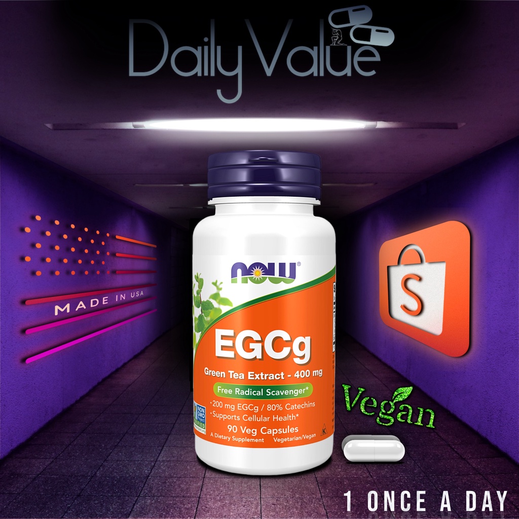 ชาเขียวสกัด / EGCg Green Tea Extract 400 MG 90 / 180 Capsules by NOW ...