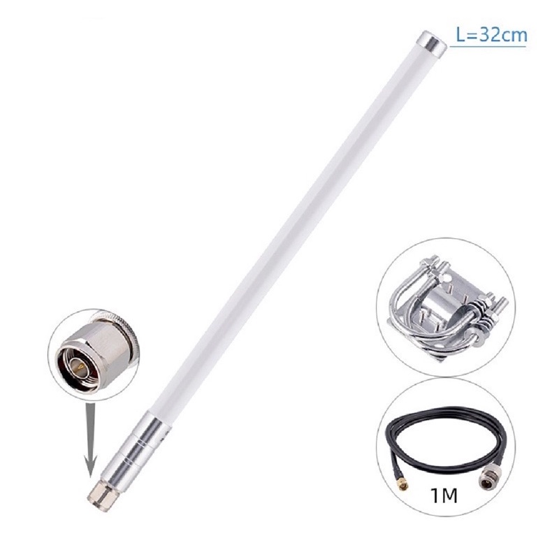 LoRa Antenna 915MHZ Helium Hotspot Miner 7dBi Outdoor Glass Fiber ...