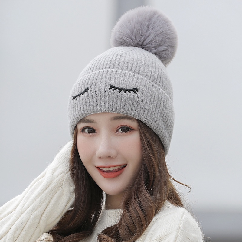 TB24 หมวกไหมพรมกันหนาว ลายน่ารักมาก | Shopee Thailand