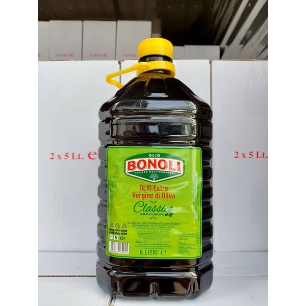 Bonoli 5 L.น้ำมันมะกอก เอ็กซ์ตร้าเวอร์จิ้นแท้ Extra Virgin Olive Oil ...