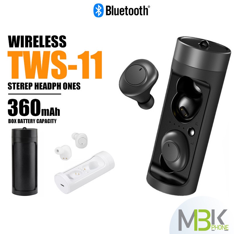 หูฟังบลูทูธ รุ่น TWS-11 หูฟังไร้สาย ระบบสัมผัส แบบอินเอียร์ เสียงทุ้ม ...