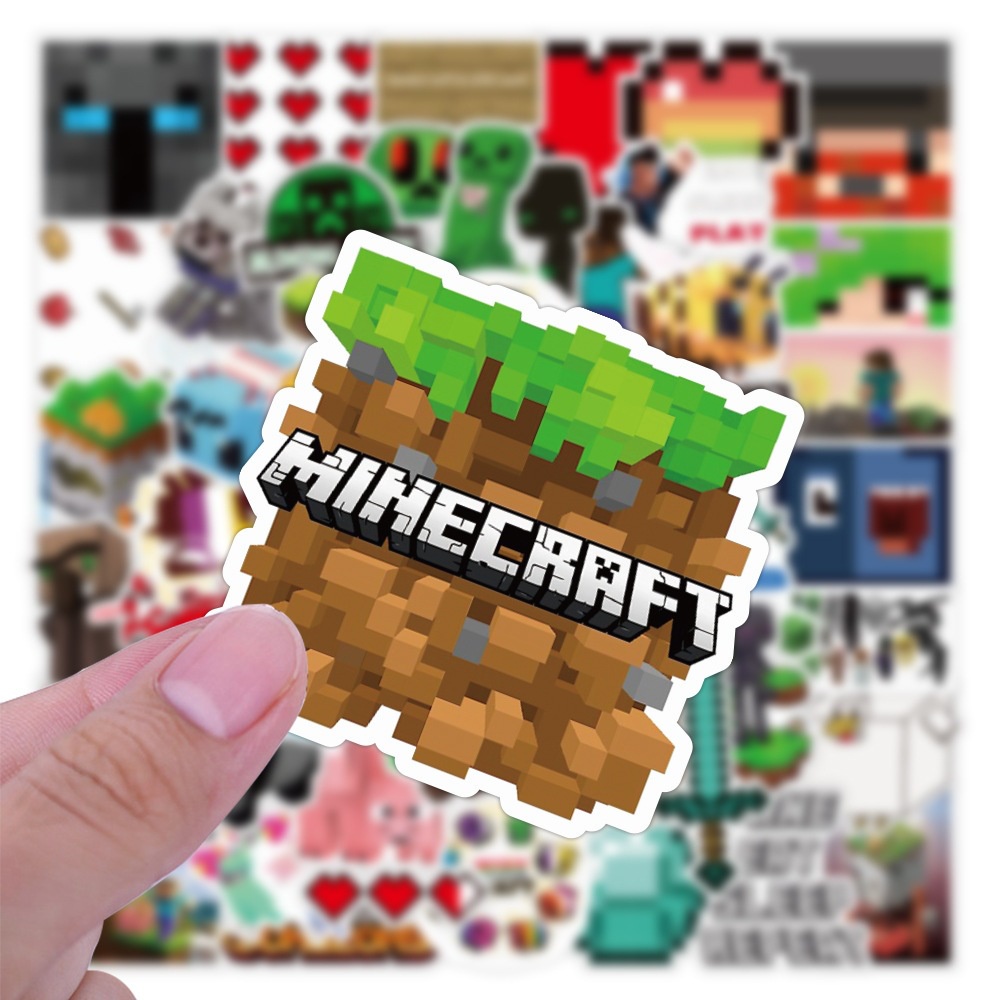 พร้อมส่ง มายคราฟ Minecraft Roblox sticker สติกเกอร์กันน้ำรูปแบบที่ ...