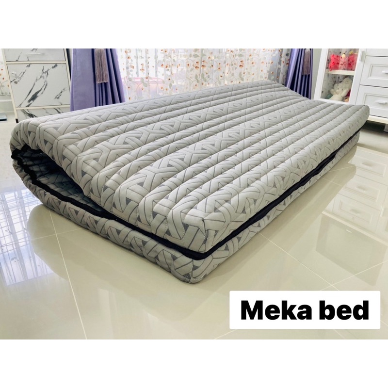 Meka bed ที่นอนยางพารา รุ่นMiracle Foam Topper หุ้มผ้าหนานุ่ม หนา3นิ้ว ...