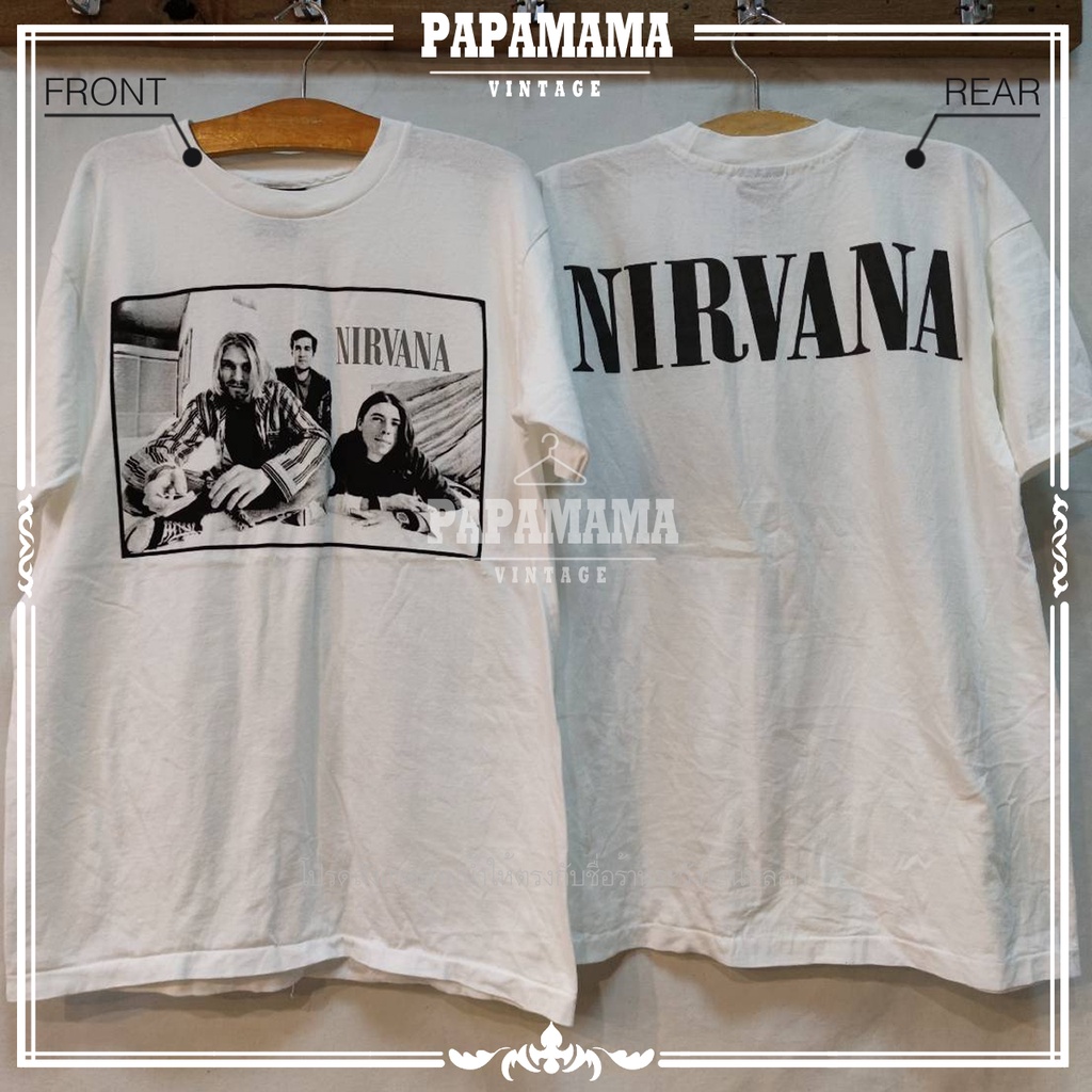 [ NIRVANA ] bootleg tag Giant USA. เนอร์วาน่า เสื้อวง เสื้อทัวร์ เสื้่อ ...