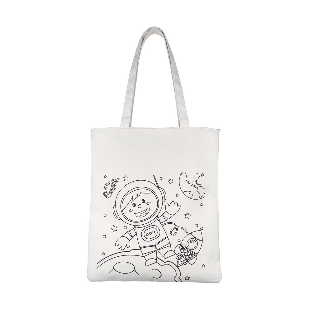 (B-617)Bp กระเป๋าถือ คล้องไหล่ ผ้าแควาส แนวสตรีท ลายน่ารักๆ | Shopee ...