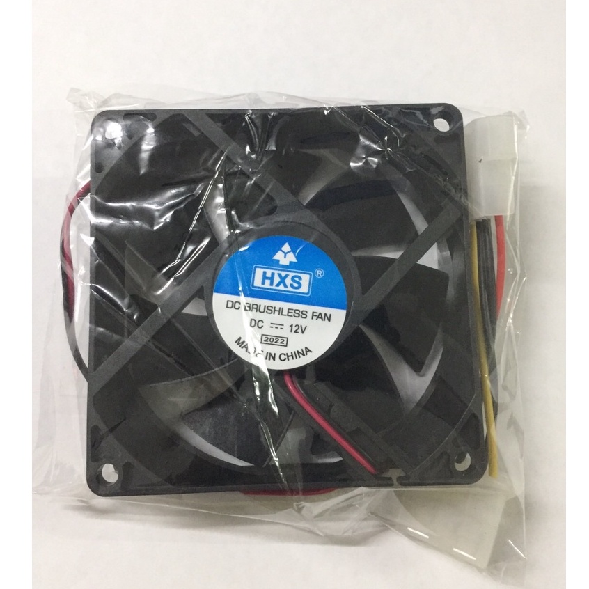 พัดลมคอมพิวเตอร์ พัดลมระบายความร้อน Fan Case 8 cm DC 12V สีดำ | Shopee ...