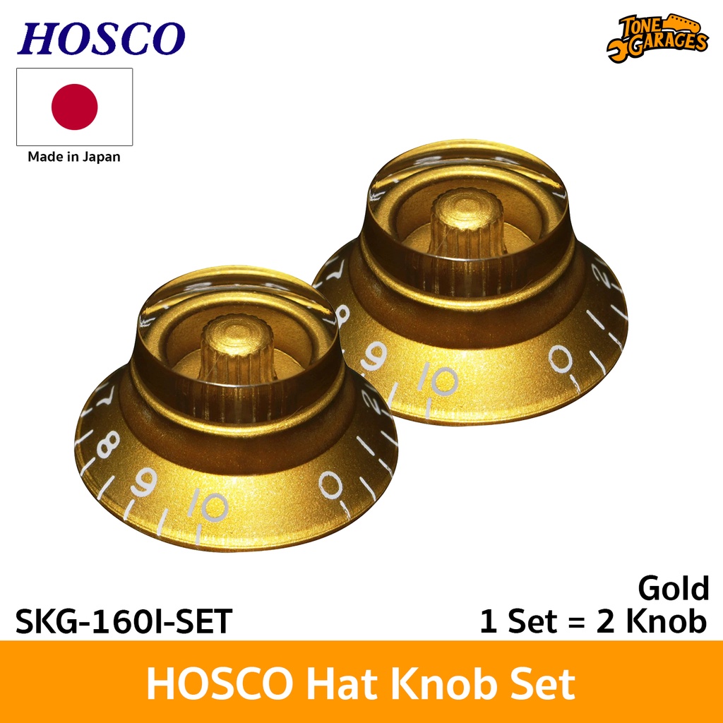 Hosco Hat Knob ( 1 Set = 2 Knob ) Inch size for CTS Pot จุก โวลุ่ม โทน ...