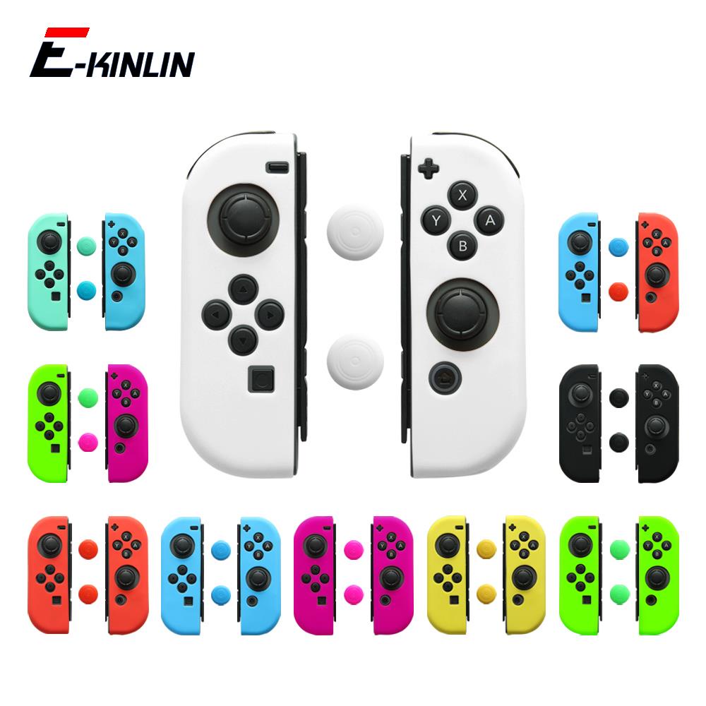 เคสยางซิลิโคนนิ่ม สําหรับจอยสติ๊ก Nintendo Switch OLED Joy-Con Joycon NS | Shopee Thailand