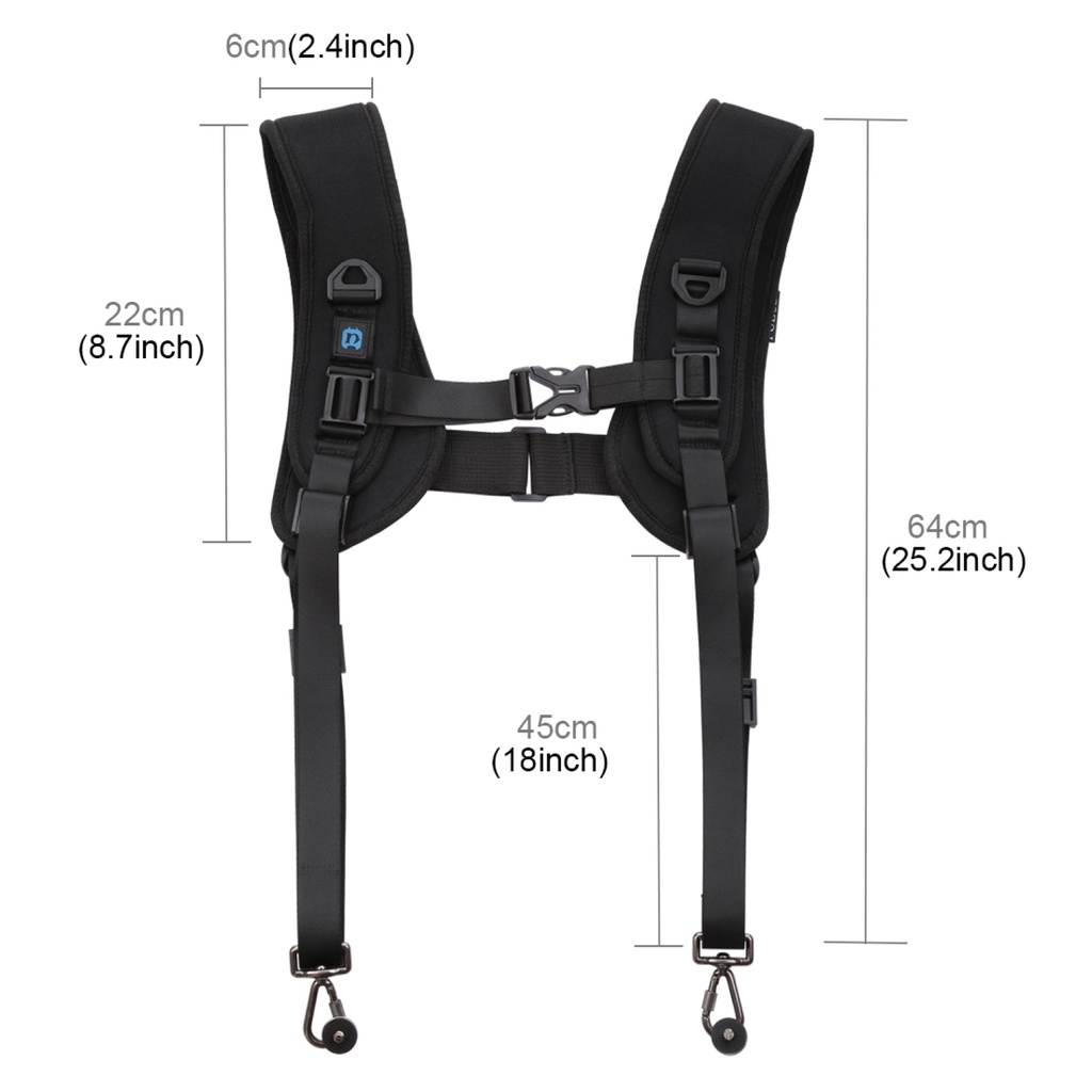 PULUZ Quick Release Double Shoulder สายสะพายกล้อง สายคล้องไหล่ แบบคู่ ... PULUZ Quick Release Double Shoulder สายสะพายกล้อง สายคล้องไหล่ แบบคู่ ...
