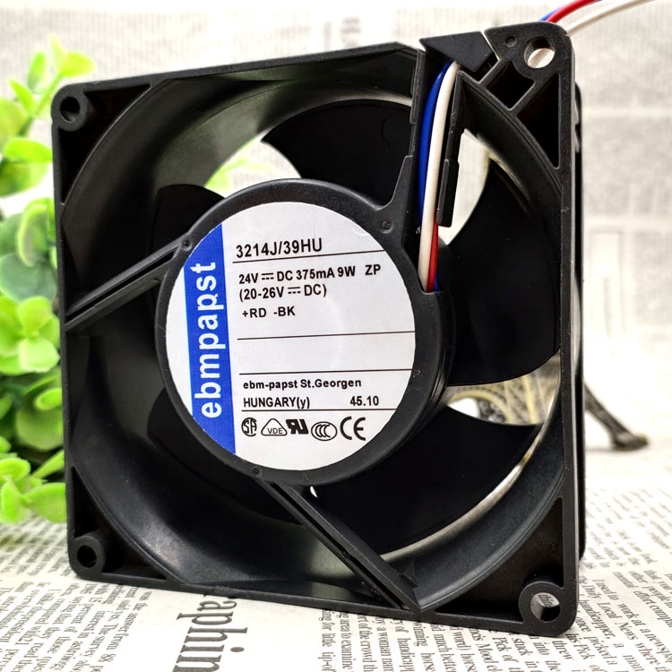 พัดลมระบายความร้อนอินเวอร์เตอร์ 3214J 39HU 3214 J 39 HU 9 ซม. 24V 9W ...