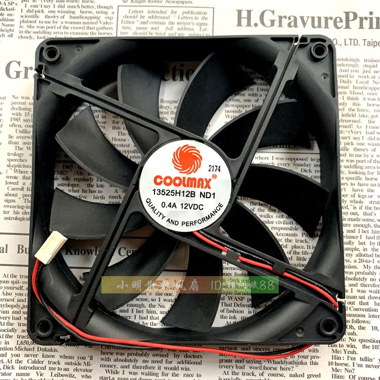 Sz COOLMAX 13525 H12B ND1 12V 0.4A CASE COOLING FAN 13.5CM | Shopee ...
