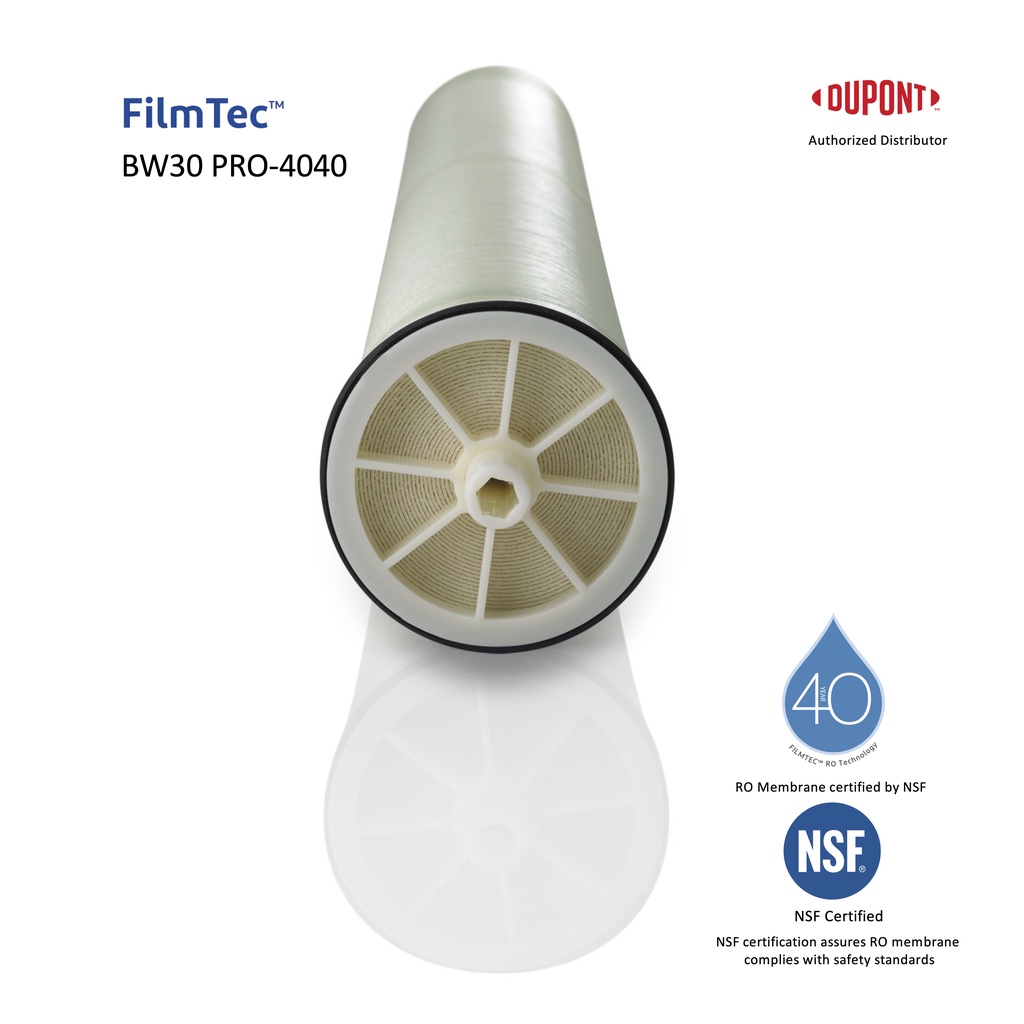 DuPont ™ FilmTec ™ ไส้กรองน้ำ RO Membrane BW30 PRO-4040 (BW30-4040 New ...