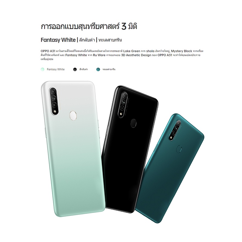 ส่งฟรี*oppo a31 (6+128G) โทรศัพท์มือถือ ออปโป้ แบต 4,230 mAh ประกันร้าน ...