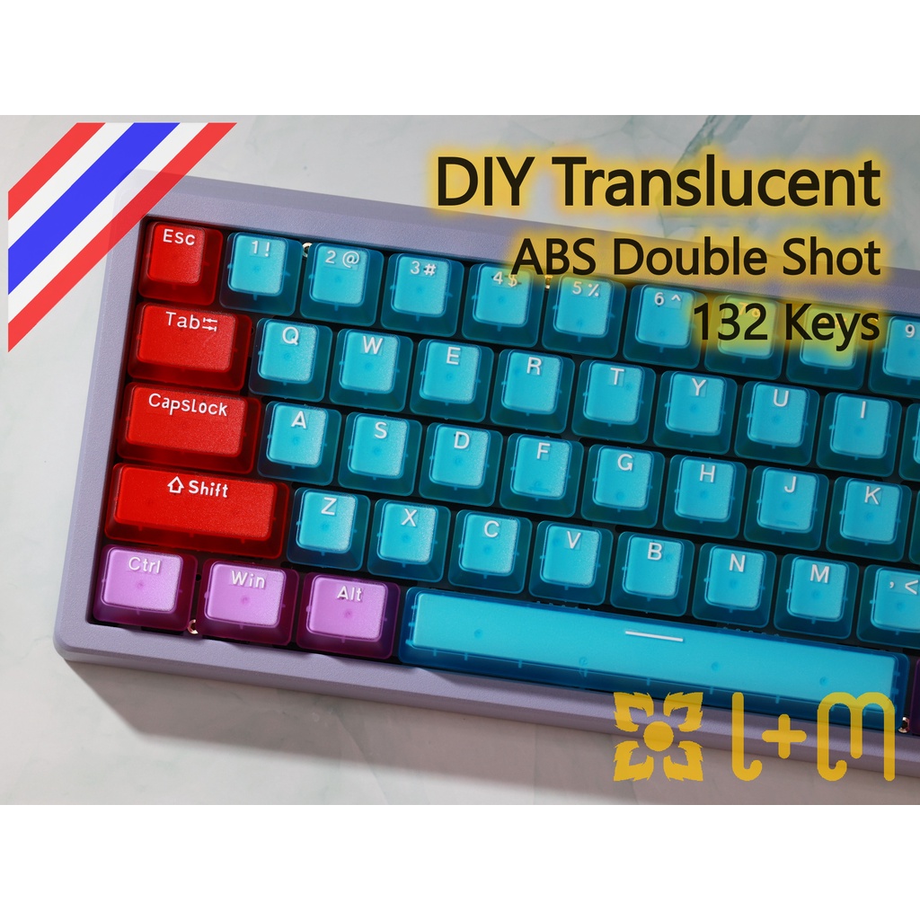 Translucent DIY Keycap (ABS Double Shot 132 Keys) | Shopee Thailand