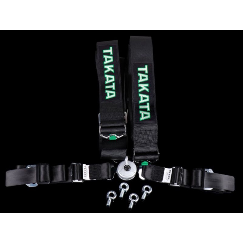 เข็มขัด Belt TAKATA RACE 4 FIA สีดำ แท้ ใหม่ เข็มขัดแต่ง เบลท์ เซฟตี้ ...