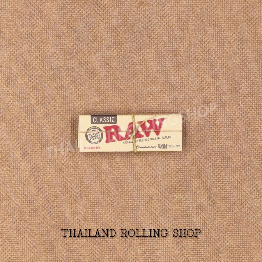 กระดาษพร้อมก้นกรอง RAW Classic Connoisseur Single Wide ขนาด 70มม รับ ...