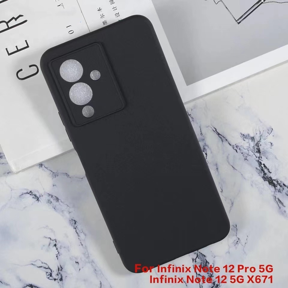 Case TPU infinix Note 12Pro 5G เคสซิลิโคนนิ่ม สวยและบางมากสีดํา สินค้า ...