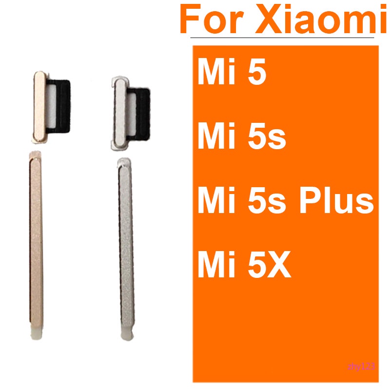 เปิดปุ่มปรับระดับเสียงปุ่มด้านข้างสําหรับ Xiaomi Mi 5 5S 5X 5S Plus Mi A1 Power Volume Up Down ...