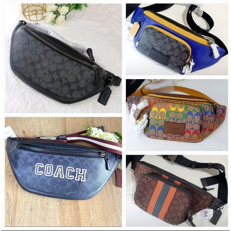 💚แท้💯 พร้อมส่ง💚คาดอก COACH 78777 / F78777 / C6652 / C9847 WARREN BELT ...