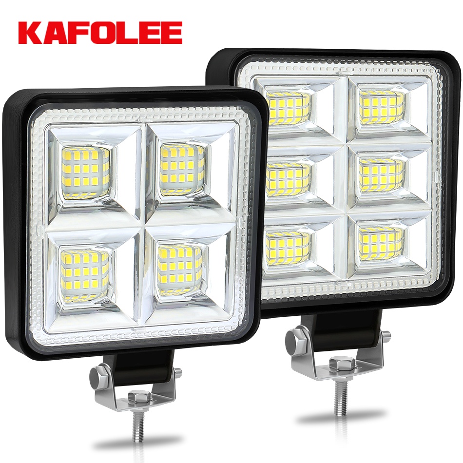 144W New Led Truck Light 12V 24V LED Headlight Flood Beam 48Barra For ...