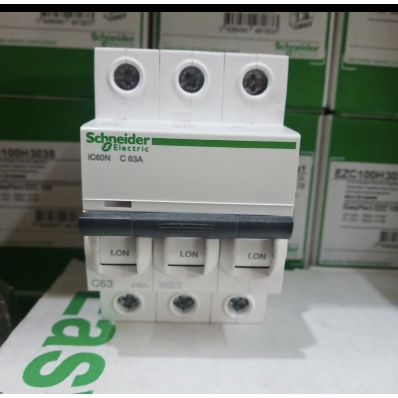Mcb SCHNEIDER IC60N 3P 63A 6KA ต้นฉบับ | Shopee Thailand